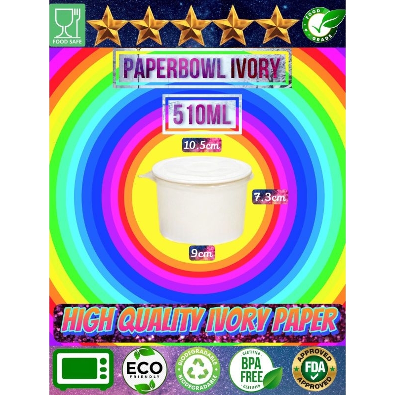 Jual Paperbowl Ivory Uk 500 ML Nesto|Mangkok Kertas Ivory Uk 500 ML ...