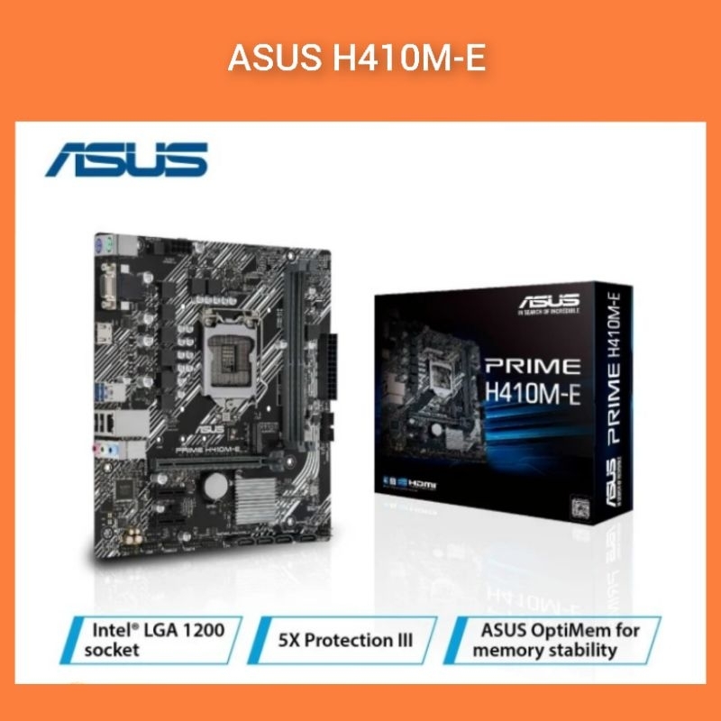 Jual MOTHERBOARD ASUS H410M-E DDR4 NVME LGA 1200 | Shopee Indonesia