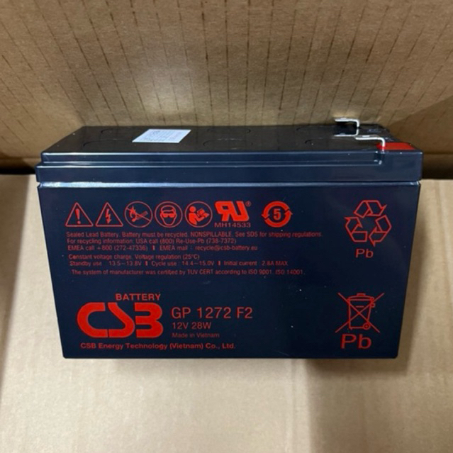 Jual Aki kering Baterai UPS APC CSB GP1272 12v 28w 7.2ah | Shopee Indonesia