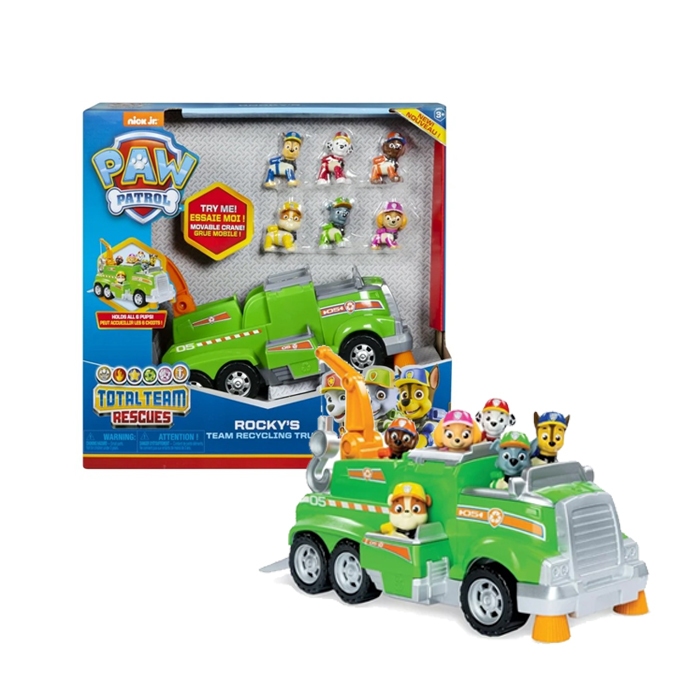 Jual PAW Patrol Rocky’s Total Team Rescue Recycling Truck with 6 Pups ...