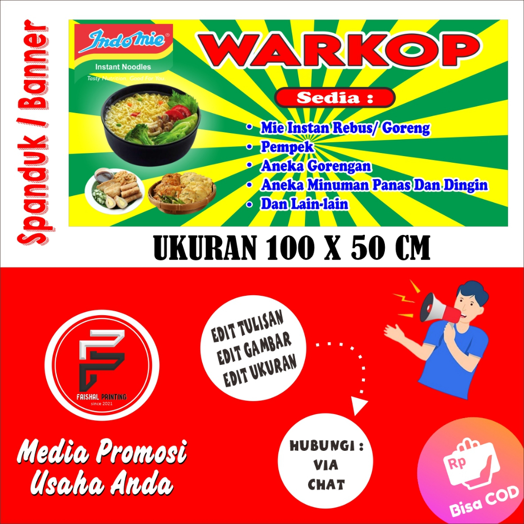 Jual Spanduk Warkop / Banner Warung Kopi / Banner Warung Kopi / Spanduk ...