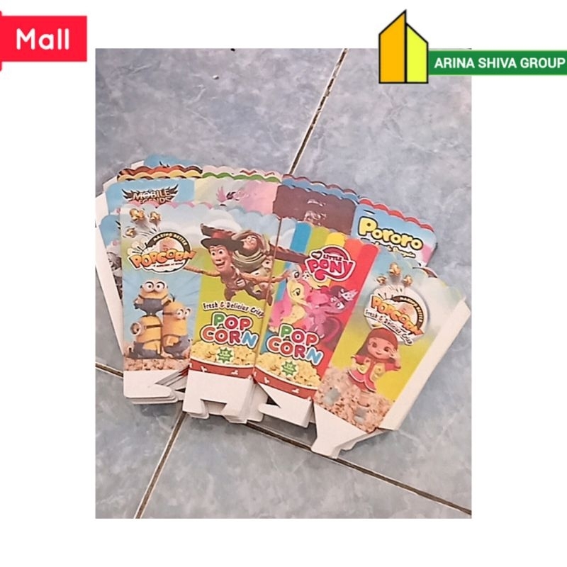 Jual 400 LEMBAR KERTAS POPCORN 12 × 6 BAHAN IVORI PUTIH | BOX KEMASAN ...