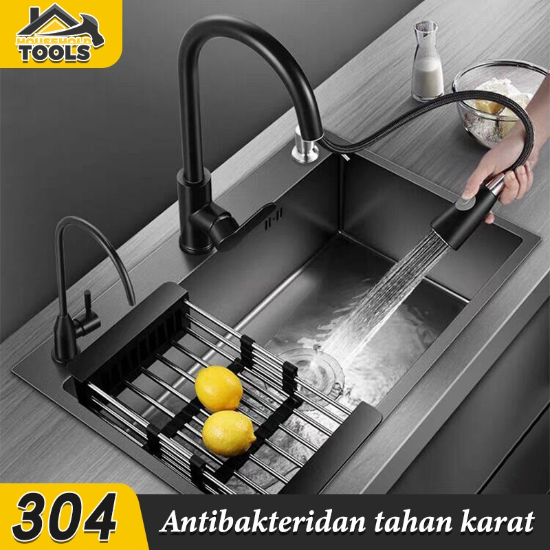 Jual Wastafel stainless steel 304/wastafel dapur hitam/set wastafel ...