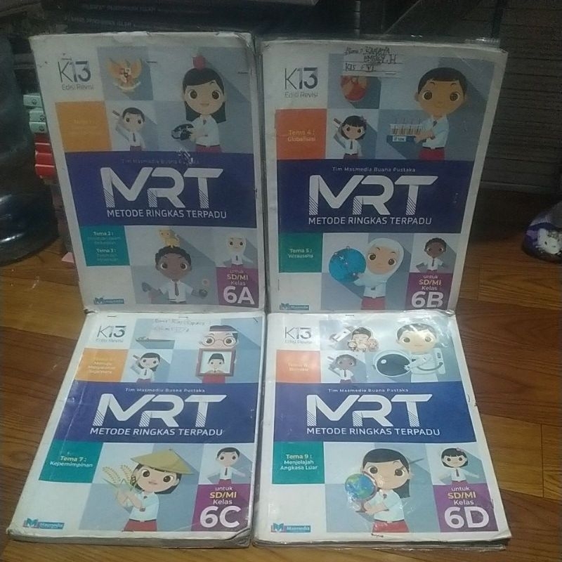 Jual BUKU MRT METODE RINGKAS TERPADU Untuk SD/MI Kelas 6A-6B-6C-6D K13 Edisi Revisi | Shopee ...