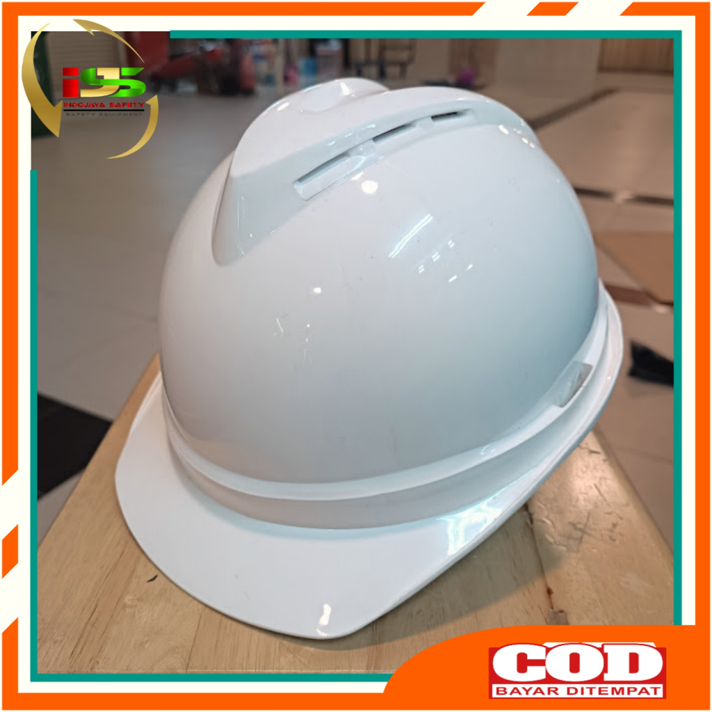 Jual Helm Safety MSA Ventilasi Putih Safety Helmet Msa V-gard Vented ...