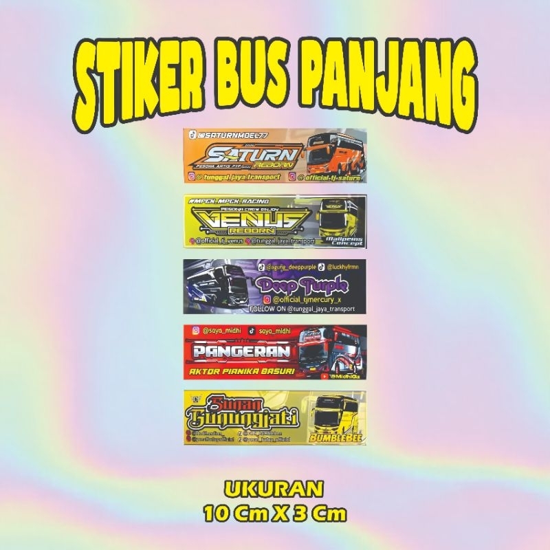 Jual STIKER BUS BASURI PANJANG | STIKER BUS TELOLET PANJANG UKURAN 10 X ...