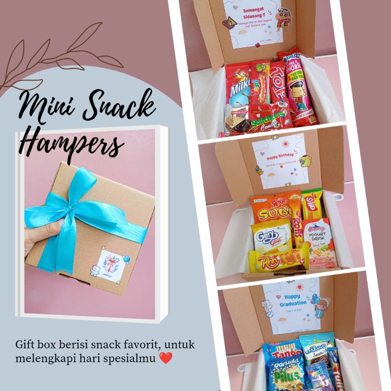 Jual Mini Snack Hampers/ Snack Box Birthday Wisuda | Shopee Indonesia