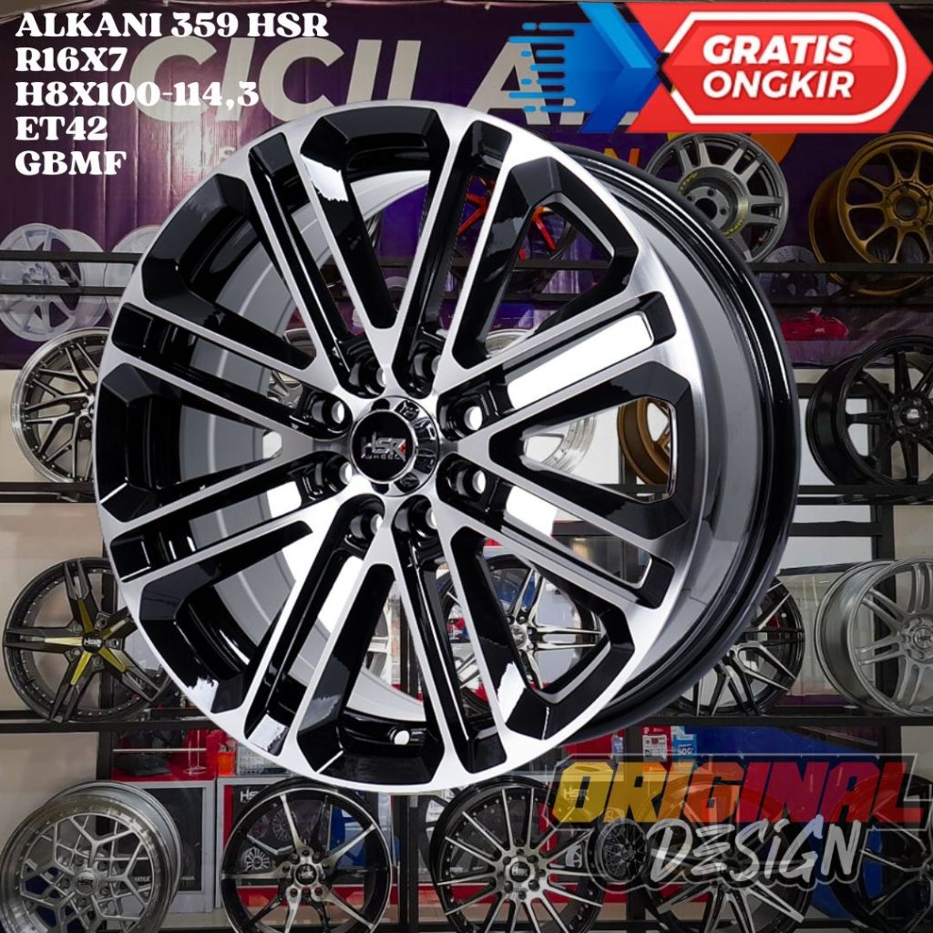 Jual Velg Mobil GRAND LIVINA , KIJANG , RAIZE , ROCKY , HSR ALKANI RING 16 R16 | Shopee Indonesia