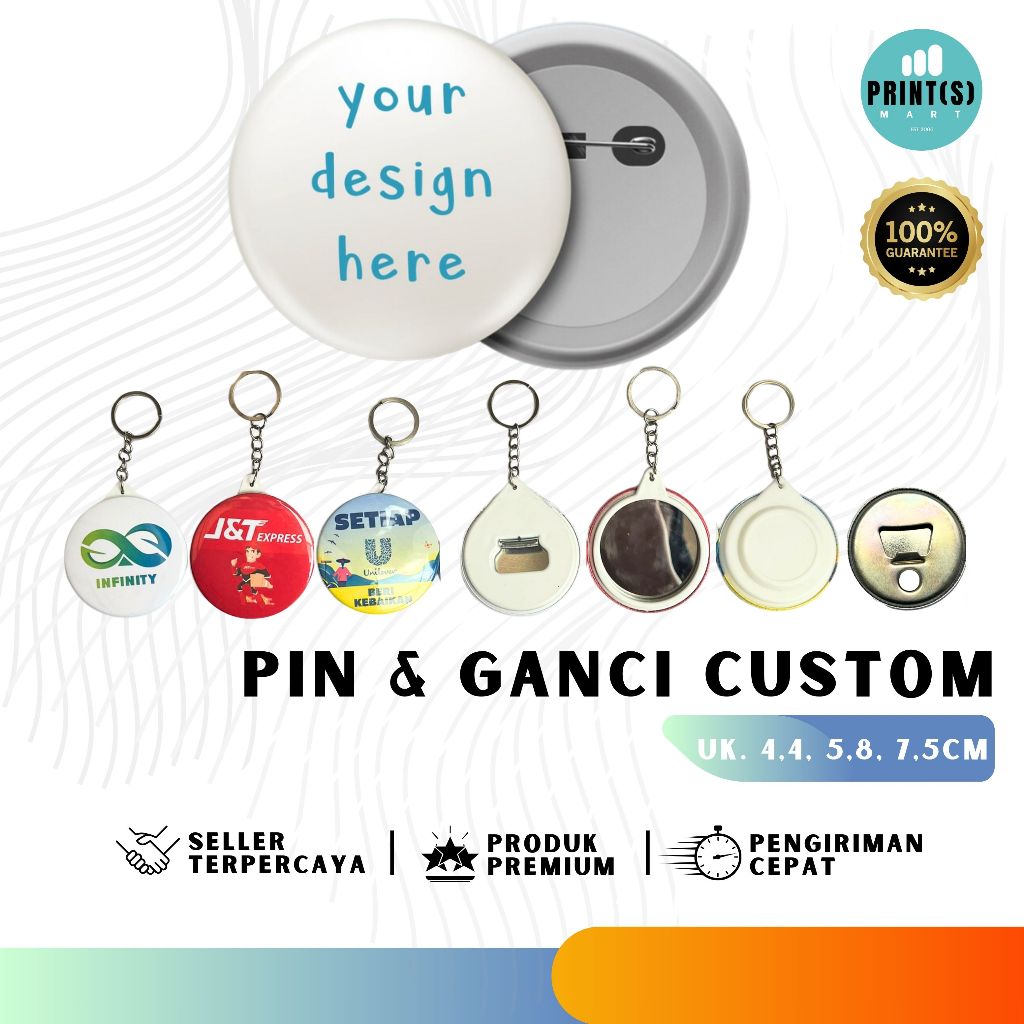 Jual Cetak PIN Gantungan Kunci Souvenir Promosi Custom Gambar Logo Foto ...