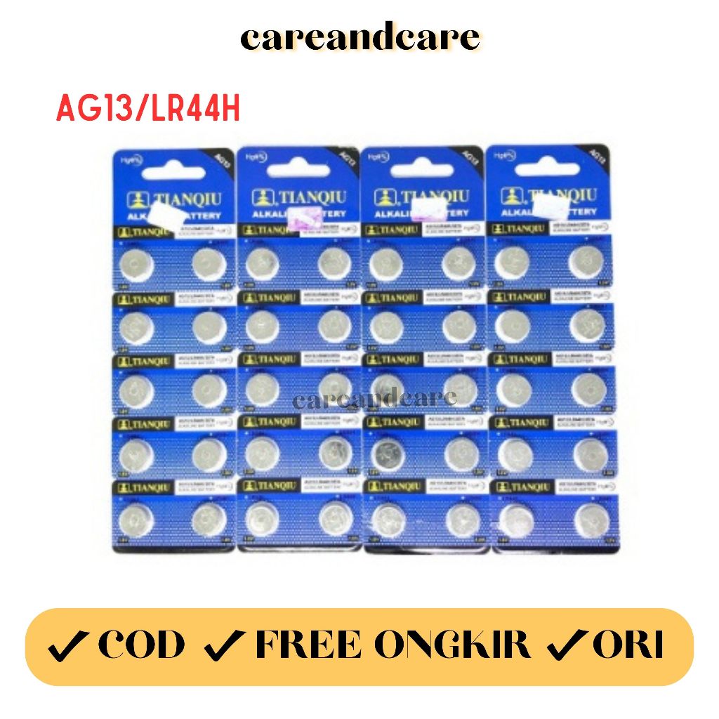 Jual BATERAI / BATTERY KANCING CELL AG13/LR44H | Shopee Indonesia