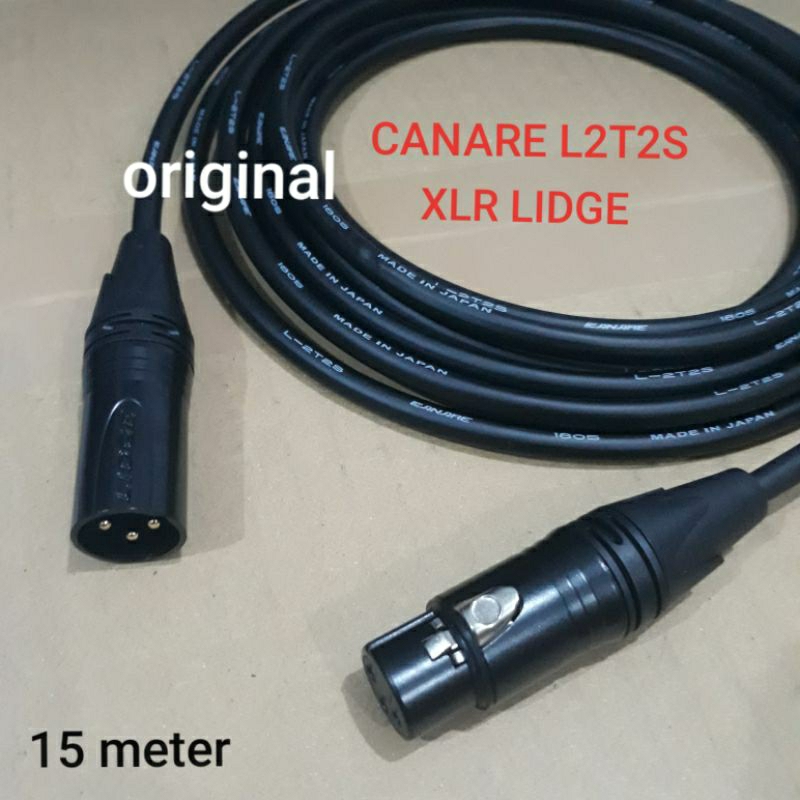 Jual kabel mic Canare ( Japan) 15 meter jack Lidge xlr male to xlr ...