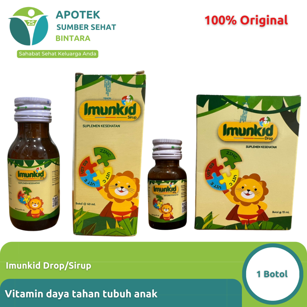 Jual Imunkid Drop/Sirup Vitamin Daya Tahan Tubuh Anak | Shopee Indonesia