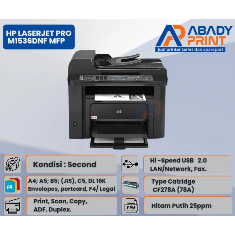Jual Hp Laserjet Pro M1536dnf MFP | Shopee Indonesia