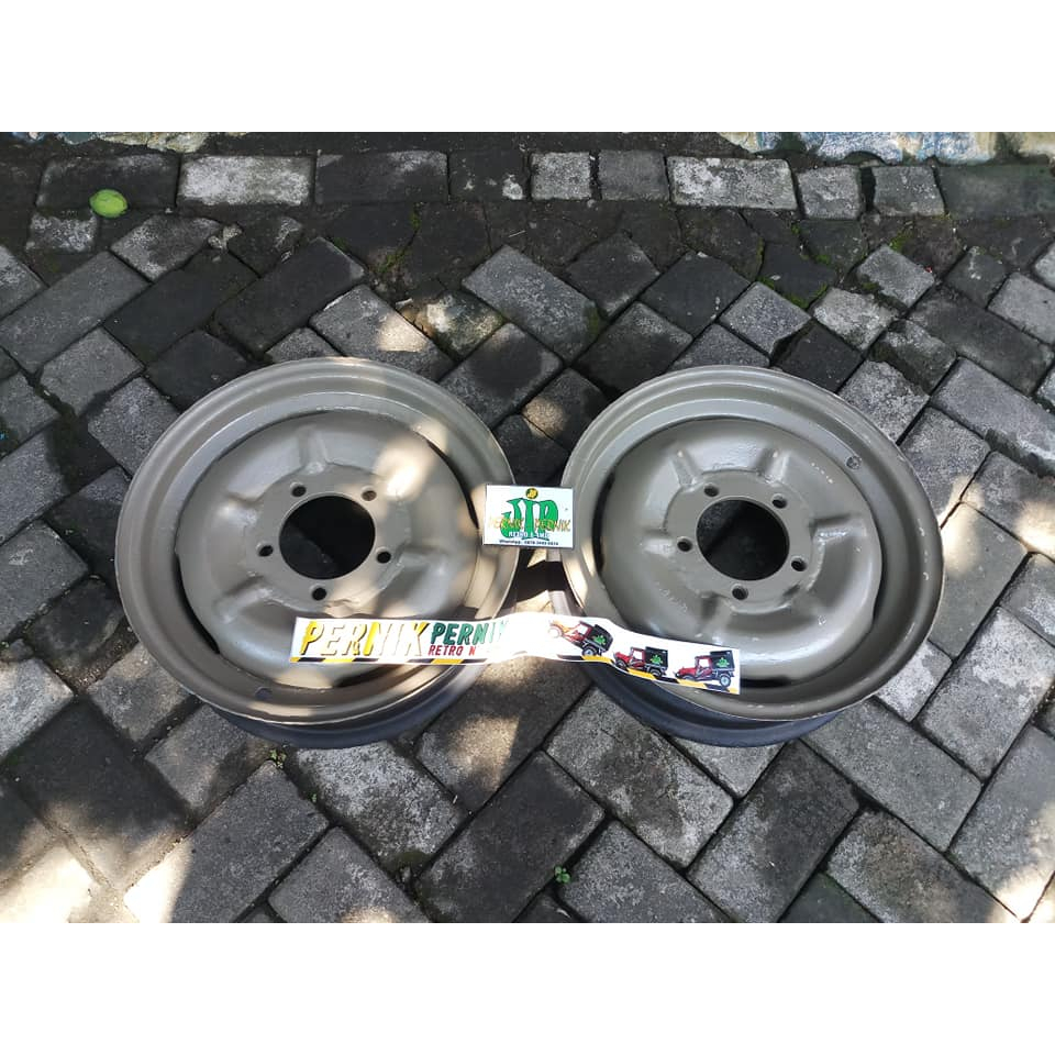 Jual Velg kaleng r16 lebar 4.5" Pcd jimny katana lj80 willys buat ...