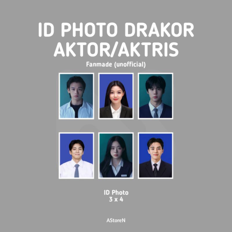 Jual ID Photo aktor Drakor kdrama pas foto 3x4 korea | Shopee Indonesia