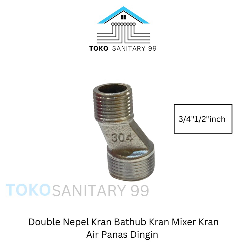 Jual Double Nepel Kran Bathub Kran Mixer Kran Air Panas Dingin ...