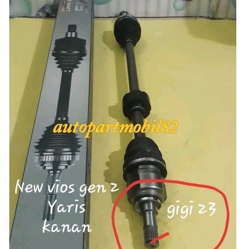 Jual Drive Shaft CV Joint Assy As Roda Komplit Yaris New Vios Gen 2 Sebelah Kanan | Shopee Indonesia