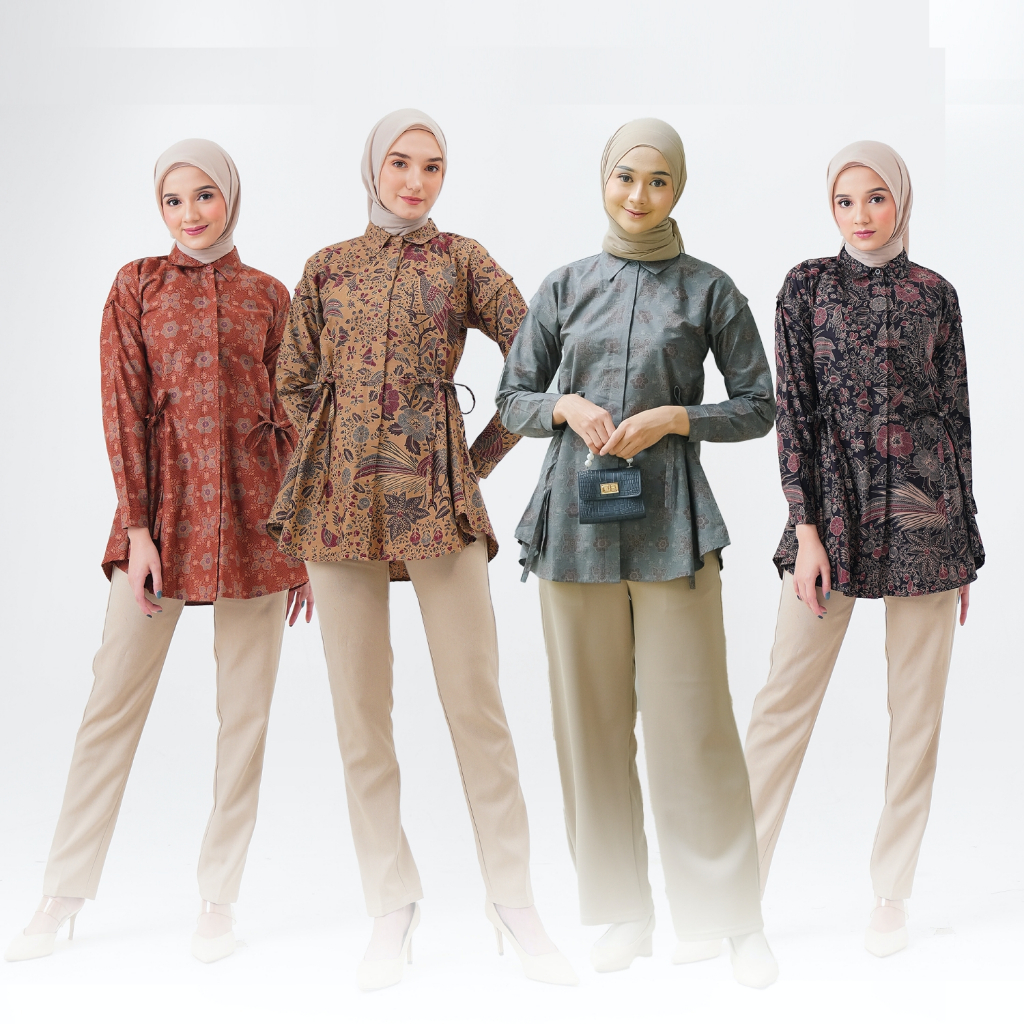 Jual FITTINGROOM11 Blouse Batik - Alisha Blouse | Shopee Indonesia