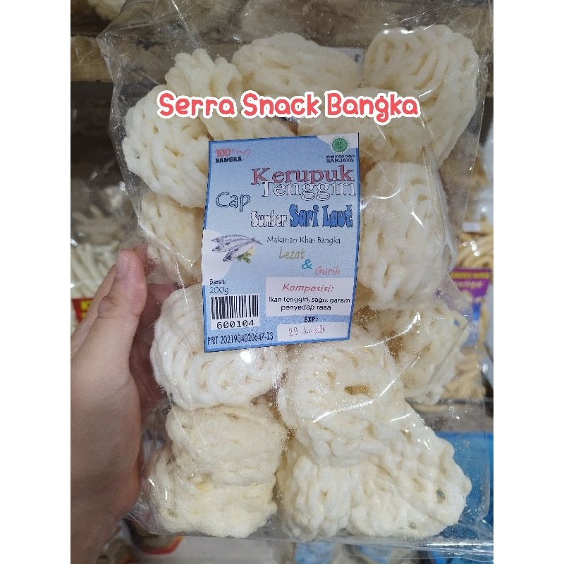 Jual Kerupuk Ikan Tenggiri cap Sumber Sari Laut khas bangka 200gr - cemilan khas bangka - snack ...