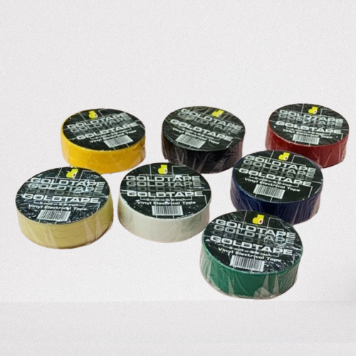 Jual Selotip Listrik PVC Goldtape Hitam Dan Warna/Vinyl Electrical Tape ...