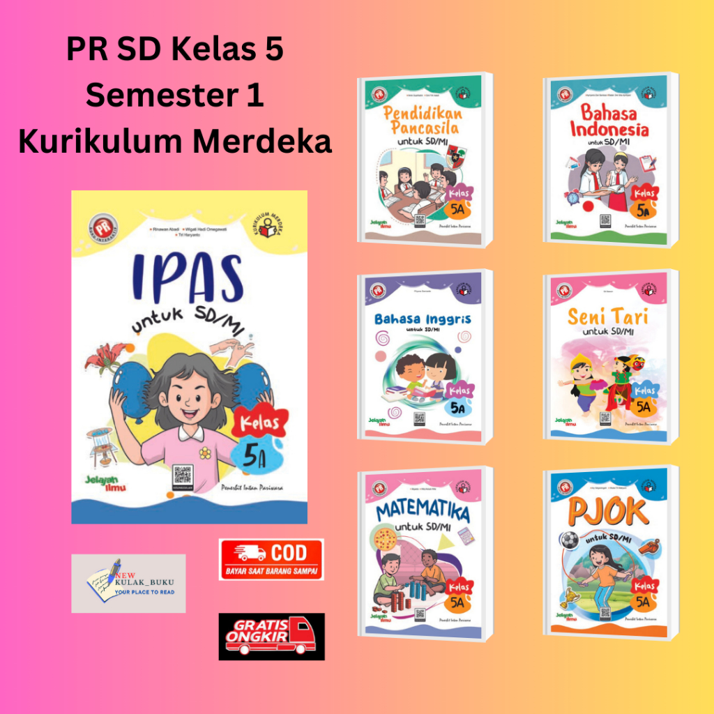 Jual Buku PR Interaktif Kelas 5 SD/MI Semester 1 Kurikulum Merdeka Intan Pariwara Tahun 2024 ...