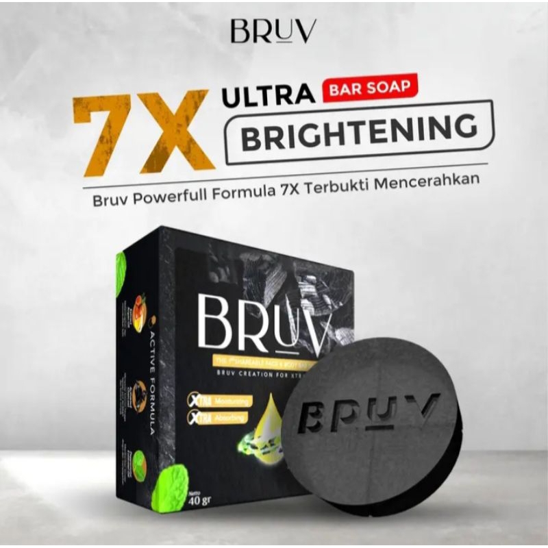 Jual BRUV SOAP BRIGHTENING - Sabun Wajah Pria | Shopee Indonesia