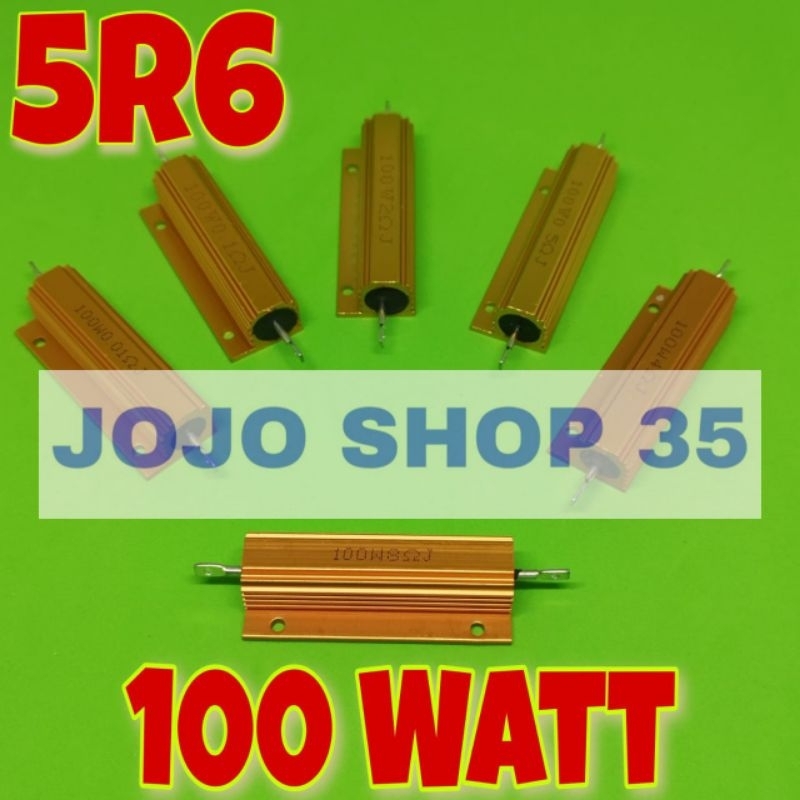 Jual Resistor 100watt 100W resistor 100 Watt 5R6 Ohm ohm Wirewound 5.6R ...