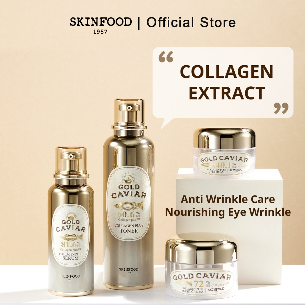 Jual SKINFOOD Gold Caviar Collagen Plus Series | Shopee Indonesia