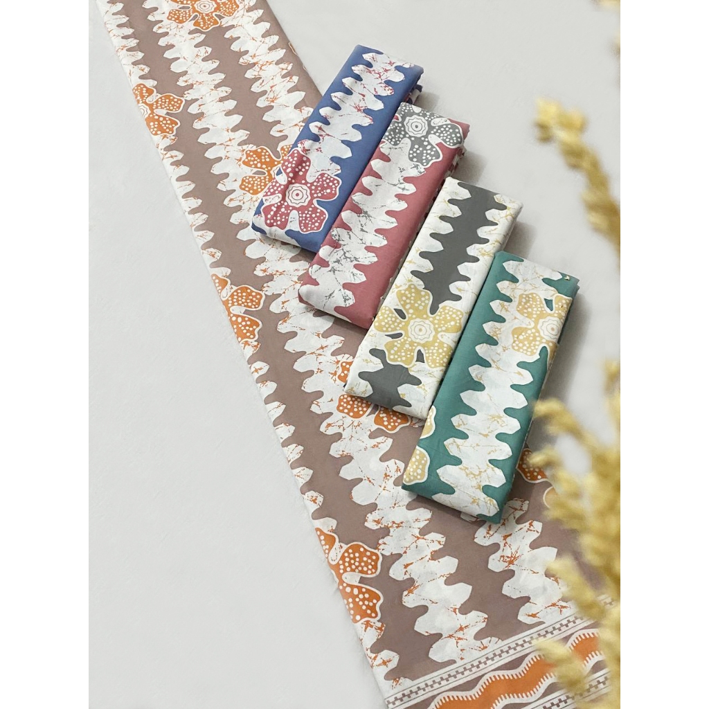 Jual Kain Batik Modern Kekinian Motif Gelombang Cinta Katun Ukuran ...