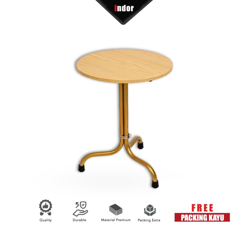 Jual indor.id Meja BULAT AESTHETIC Meja Bundar INDUSTRIAL Bahan KAKI ...