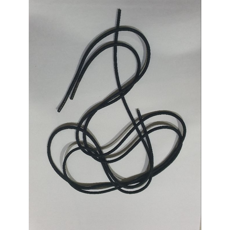 Jual Tali Sepatu Hitam Kecil | Tali Sepatu PDH Bulat Kecil | Shopee ...