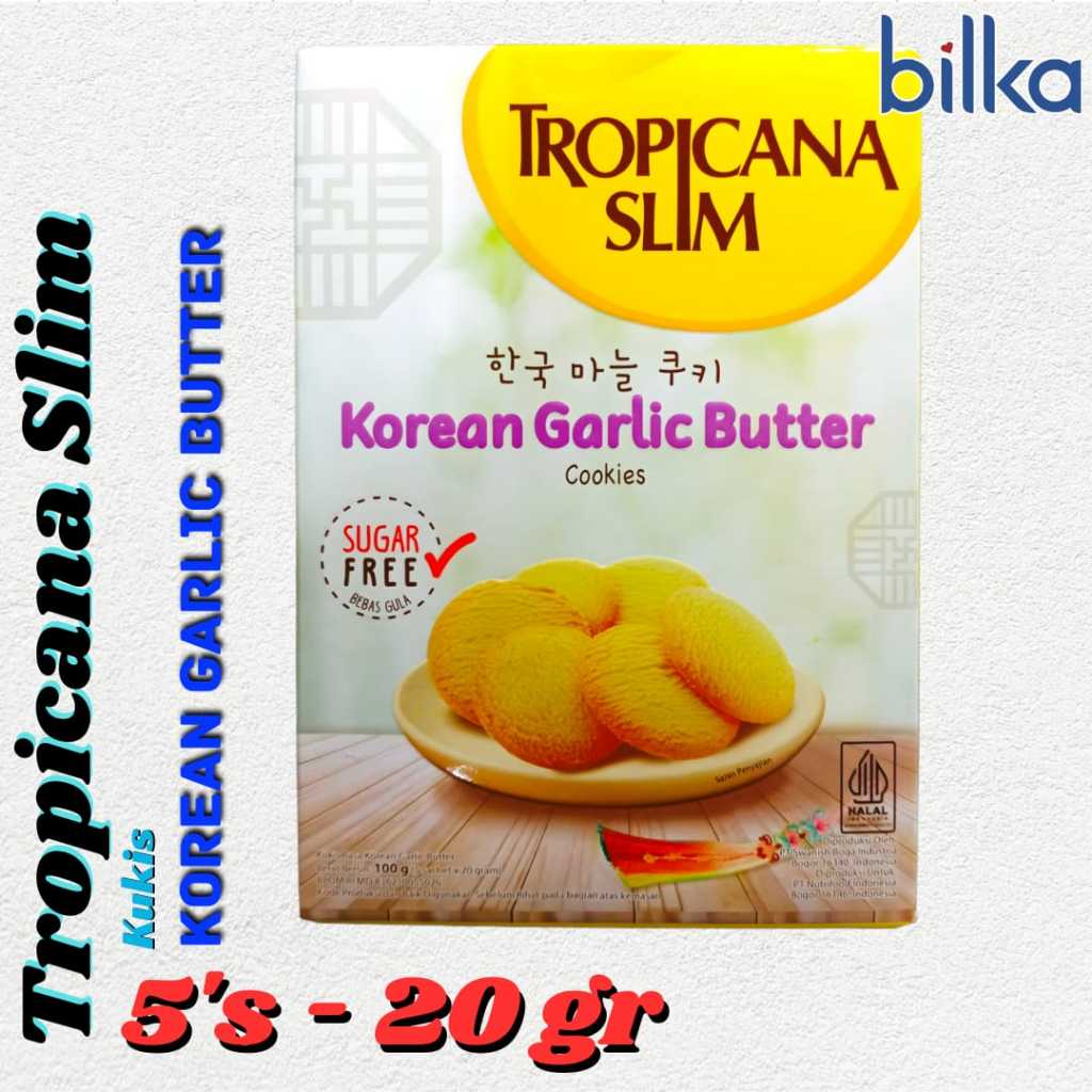 Jual TROPICANA SLIM Korean Garlic Butter Cookies 100gr | Shopee Indonesia