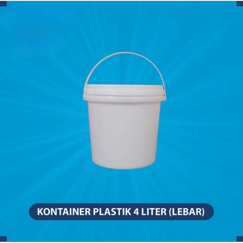 Jual Ember plastik 4 liter tapper(lebar)ember pail 4 liter 4,05l /cocok ...