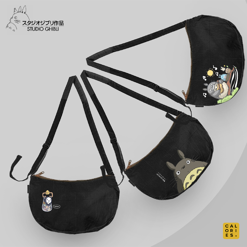Jual Calories Slempang Mini Hitam [ COD ] Anime Studio Ghibli Totoro ...