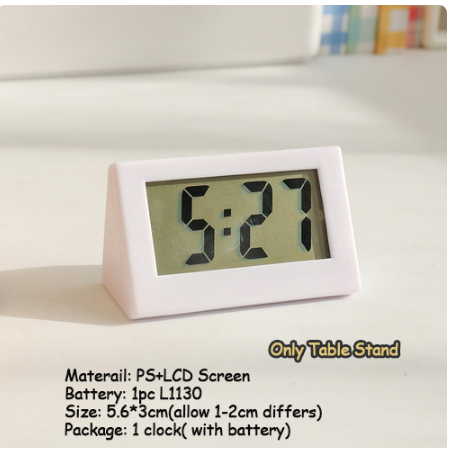 Jual JAM DIGITAL MEJA SEGITIGA MINIMALIS MUNGIL JAM DIGITAL LCD CLOCK ...