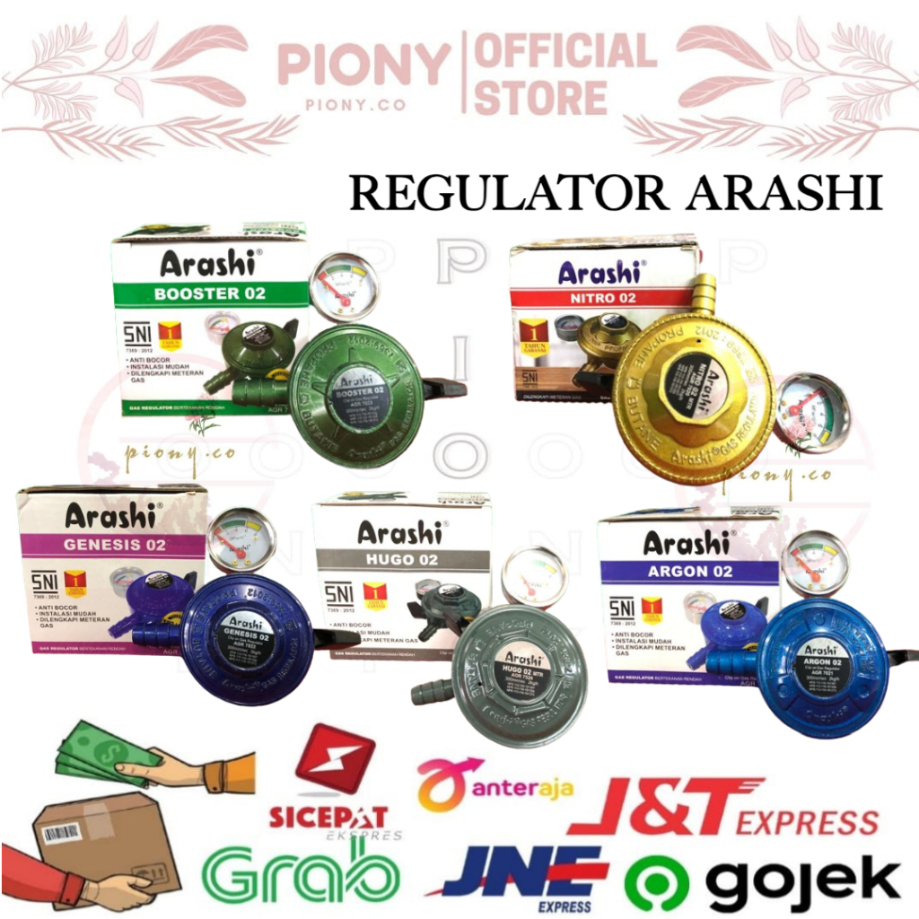 Jual REGULATOR ARASHI ARGON 02 BOOSTER 02 GENESIS 02 DAN NITRO 02 ...
