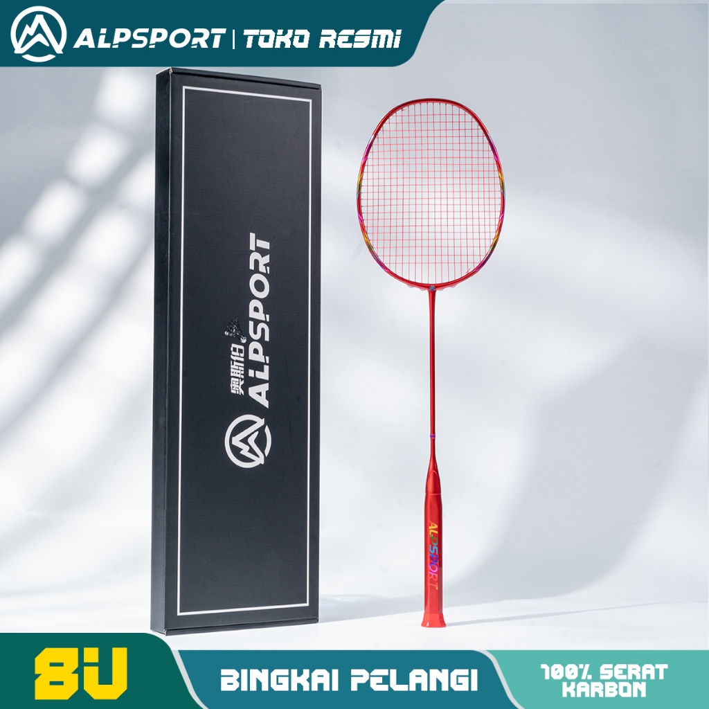 Jual ALPSPORT RR【2Raket + Tas】4U G5 100% Serat Karbon Penuh Desain Asli ...