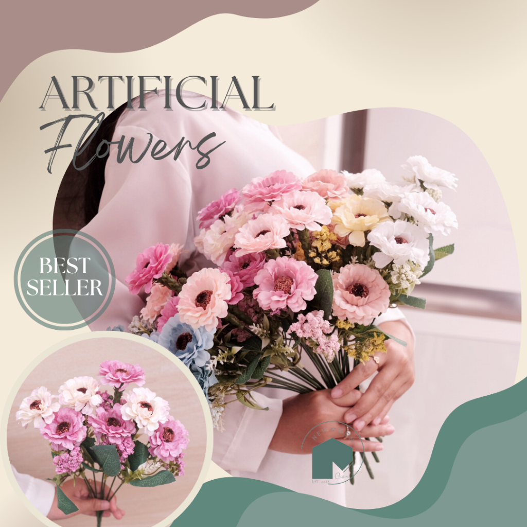 Jual Bunga Artificial flower latex Agra Sunflower premium 4cm dekorasi ...