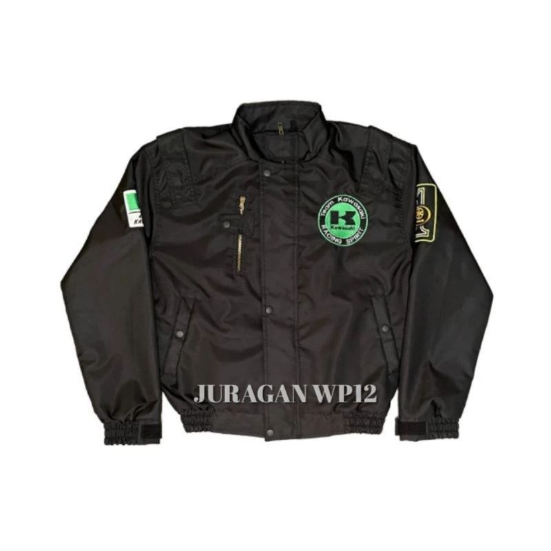 Jual JAKET TEAM KAWASAKU RACING SPIRIT WATERPROOF FULL BORDIL | Shopee ...