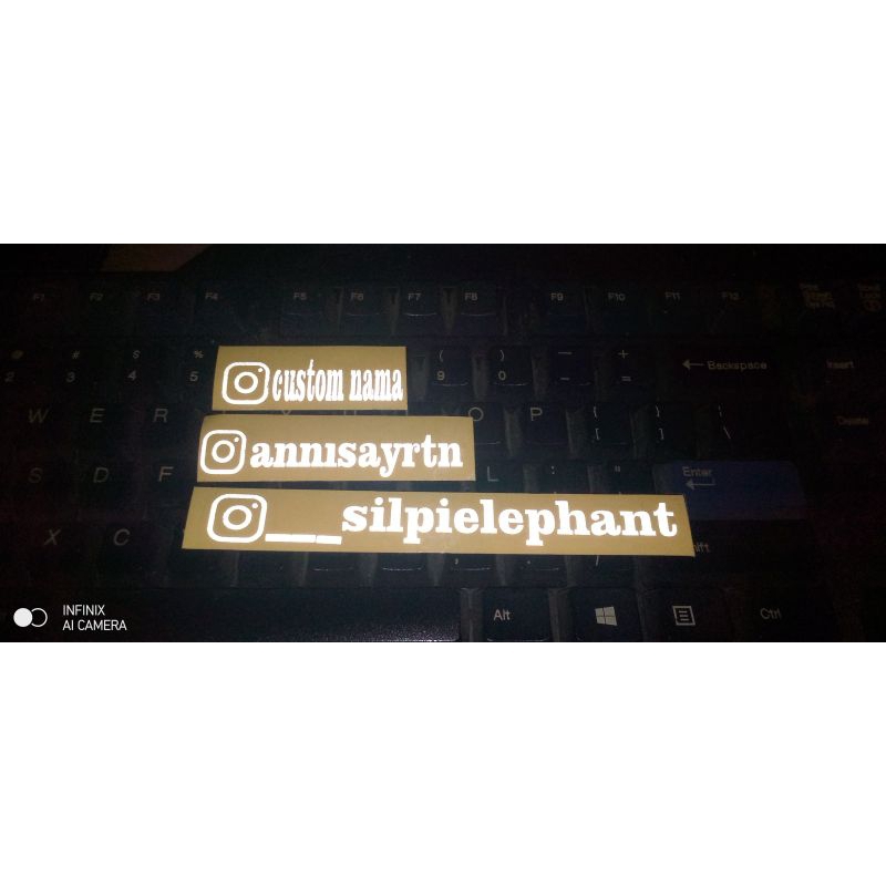 Jual stiker custom NAMA IG | Shopee Indonesia