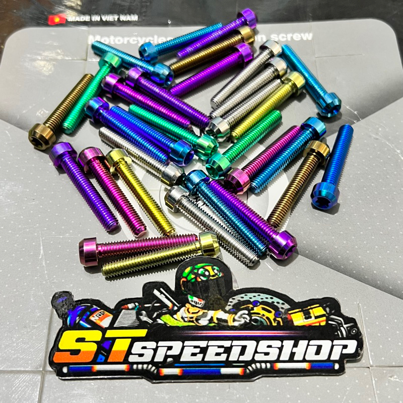 Jual Baut Titanium M 6 x 35 Drat 10 x 35 Small | Shopee Indonesia