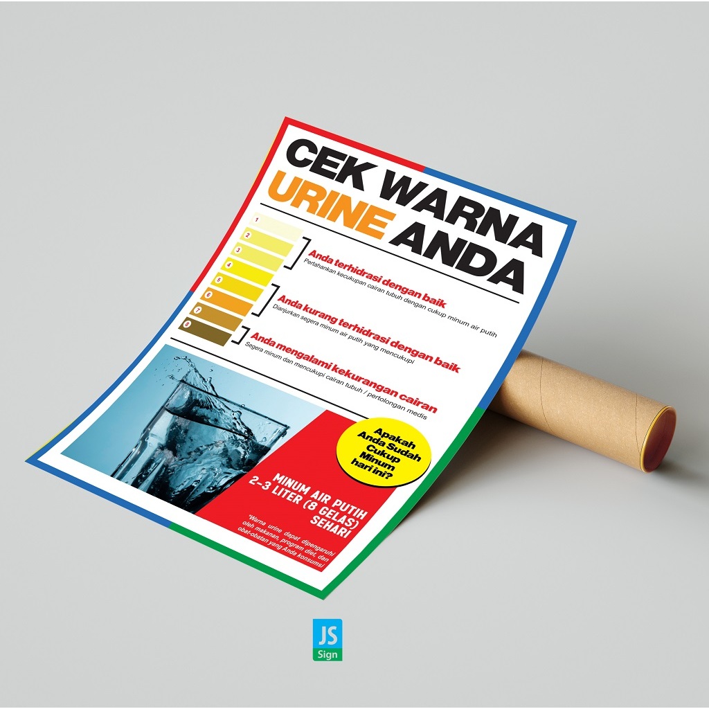 Jual POSTER SAFETY K3 CEK WARNA URINE ANDA | Shopee Indonesia