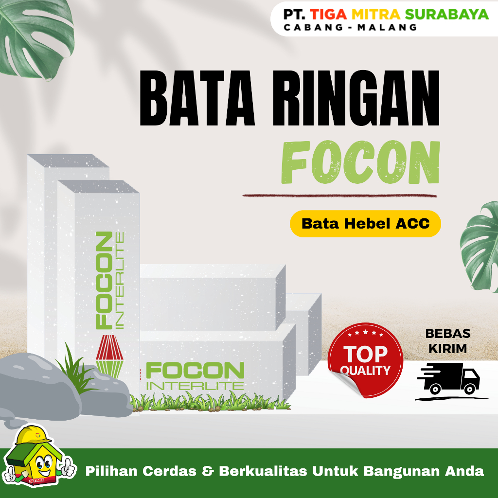 Jual Bata Ringan Focon | Shopee Indonesia