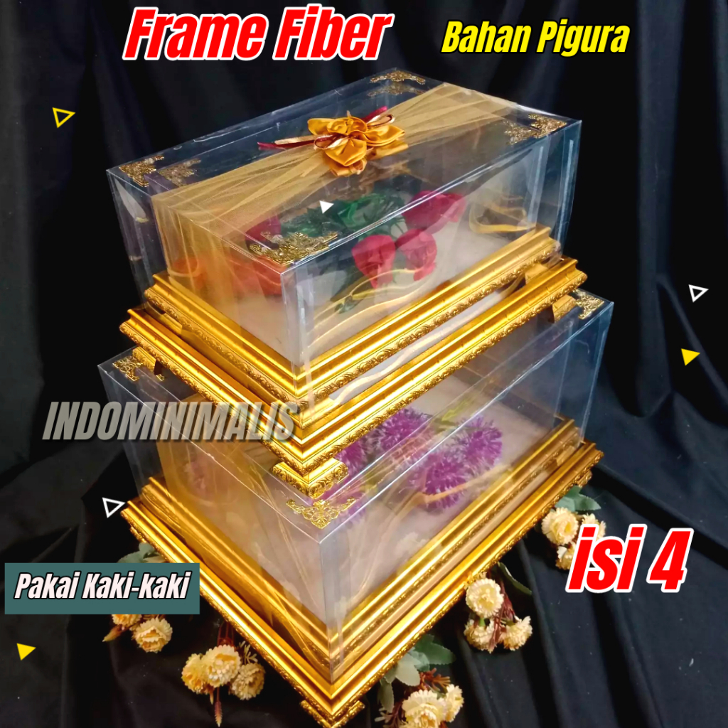 Jual Box Hantaran Seserahan Pernikahan BERKAKI PLUS TUTUP MIKA Set Isi ...