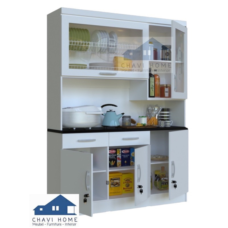 Jual KHUSUS KARGO LUAR SURABAYA Lemari dapur rak dapur lemari piring ...