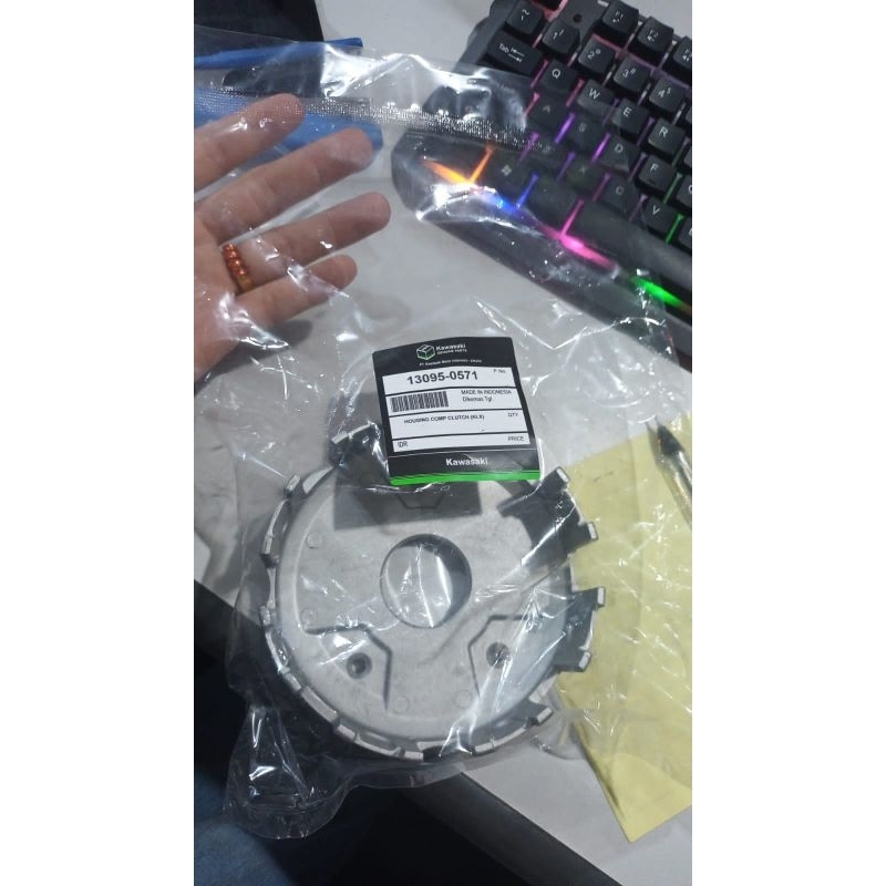Jual Mangkok Rumah kopling alumunium Kawasaki Klx 150 D-tracker kualitas Original | Shopee Indonesia