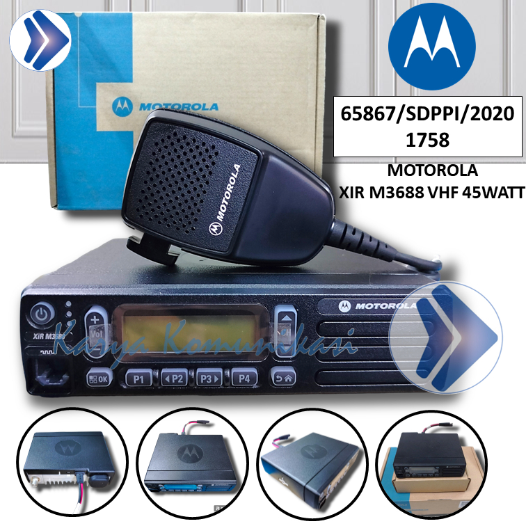 Jual RIG MOTOROLA XIR M3688 VHF NEW 45WATT | Shopee Indonesia