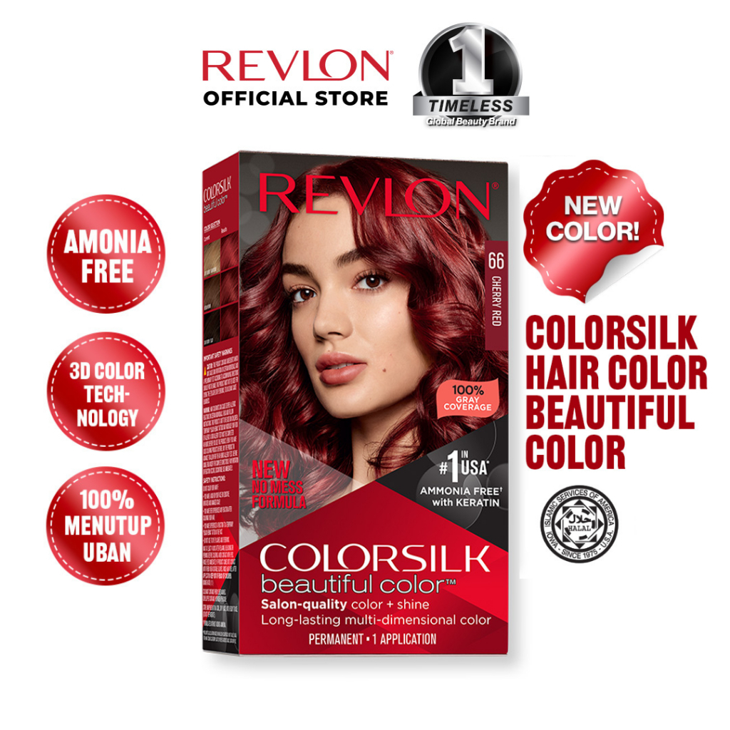 Jual Revlon Colorsilk Hair Color Cat Rambut | Shopee Indonesia