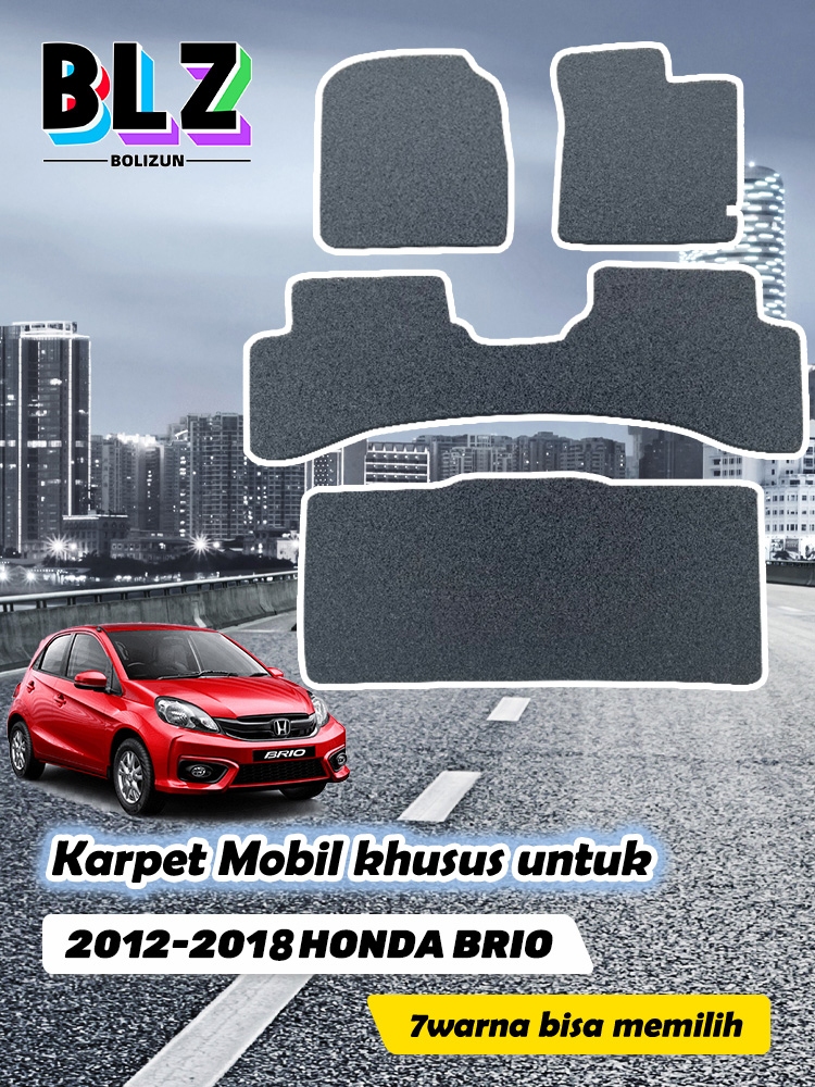 Jual BOLIZUN Karpet Mobil Mie Bihun Custom Honda Brio 2012-2018 (2 ...