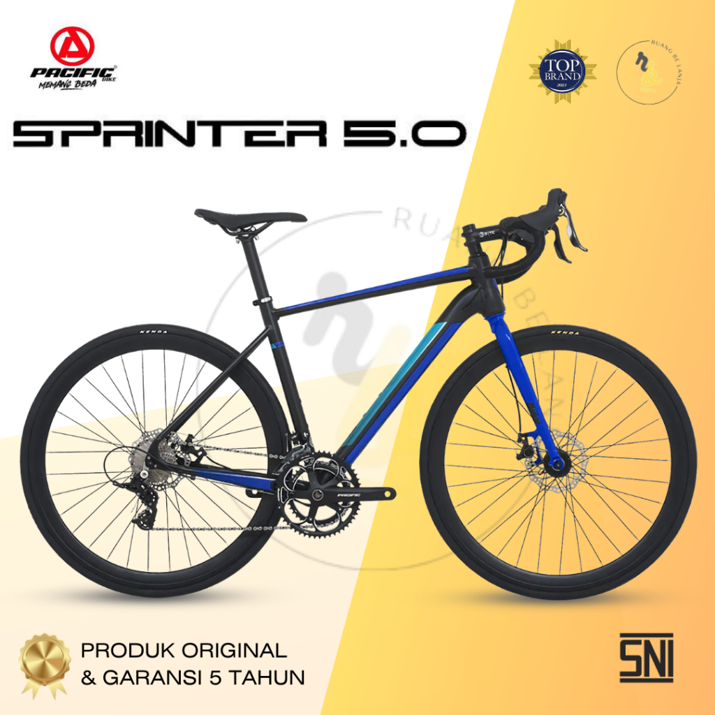 Jual Sepeda Road bike PACIFIC SPRINTER 5.0 Alloy (2x11 Speed) | Shopee ...